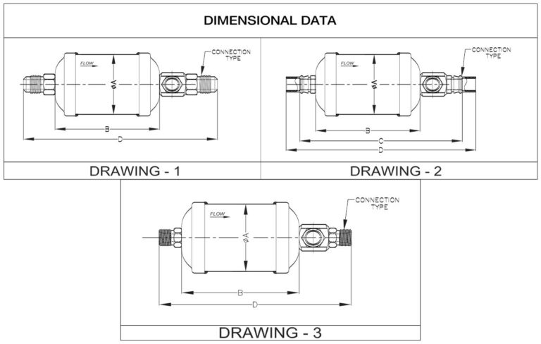 Dry All | Liquid Line Filter Drier DCHSG Series (Solid Core Type)